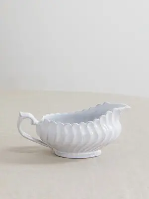 ASTIER DE VILLATTE Peggy Ceramic Sauce Boat - White