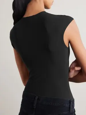 AGOLDE Nadia Stretch-jersey Bodysuit - Black