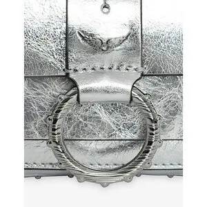 Zadig&Voltaire Kate Leather Wallet Bag - Silver