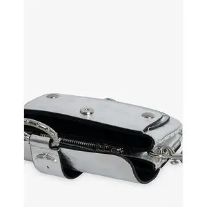Zadig&Voltaire Kate Leather Wallet Bag - Silver