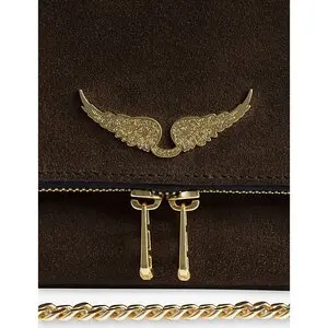Zadig&Voltaire Rocky Ii Suede Cross-body Bag - Wood