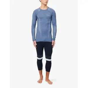 Falke Tech Long Sleeve Stretch-wool Blend Top