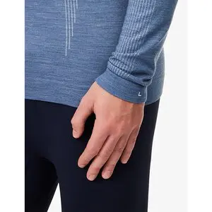 Falke Tech Long Sleeve Stretch-wool Blend Top