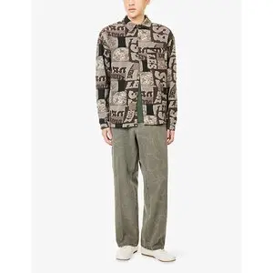 LES DEUX Kaleb Patchwork Jacquard Overshirt