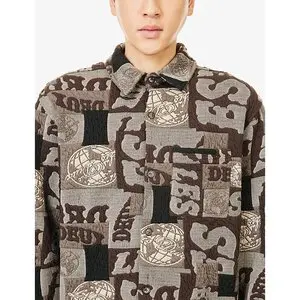 LES DEUX Kaleb Patchwork Jacquard Overshirt
