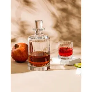 RICHARD BRENDON Fluted Large Crystal Glass Decanter