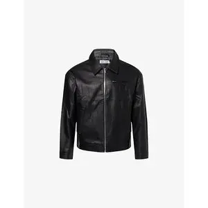 BELIER Logo-patch Faux-leather Jacket