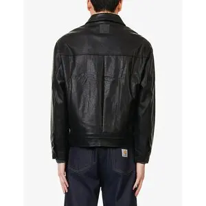 BELIER Logo-patch Faux-leather Jacket