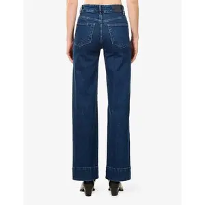 Paige Sasha Wide-leg High-rise Denim Jeans - Enfield