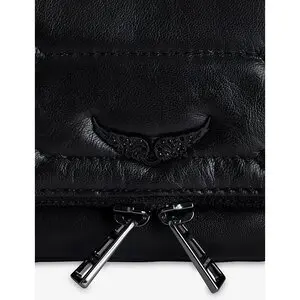 Zadig&Voltaire Rock Nano Quilted Leather Clutch - Black