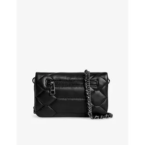 Zadig&Voltaire Rock Nano Quilted Leather Clutch - Black