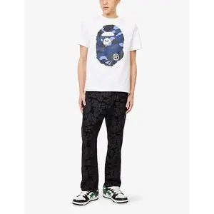 A BATHING APE Camo Flocked Denim Jeans