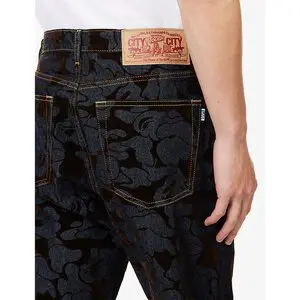A BATHING APE Camo Flocked Denim Jeans