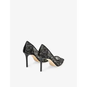 JIMMY CHOO Romy 85 Lace Pumps - Black