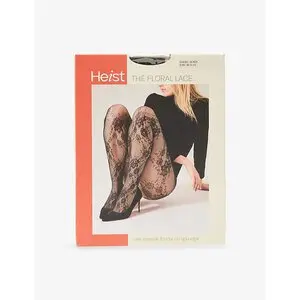 HEIST STUDIOS Floral Lace Tights - Black