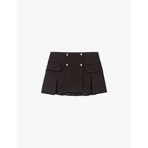 Maje Tailored Double-breasted Mini Skirt