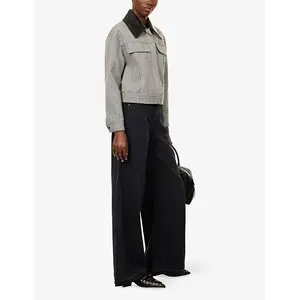Paige Cameron 34" Wide-leg High-rise Jeans - Boho Black