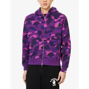 A BATHING APE Camouflage-print Cotton Hoody