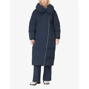 Sweaty Betty Shell-down Puffer Coat - French Navy Blue