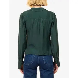 Paige Woven Button-down Shirt