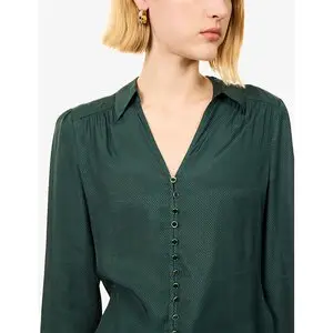 Paige Woven Button-down Shirt