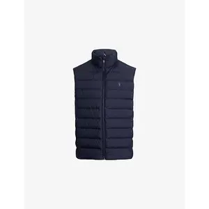 Polo Ralph Lauren Logo-embroidered Down Gilet - Navy