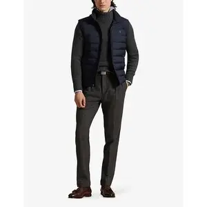 Polo Ralph Lauren Logo-embroidered Down Gilet - Navy