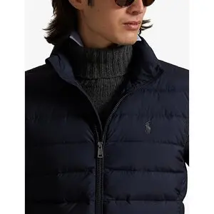 Polo Ralph Lauren Logo-embroidered Down Gilet - Navy