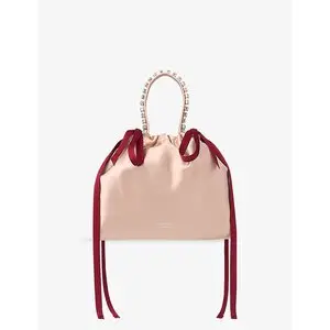 JIMMY CHOO Drawstring Mini Top Handle Shoulder Bag
