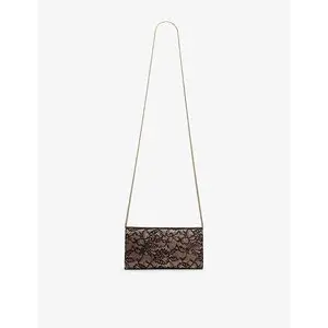 JIMMY CHOO Emmie Lace Clutch - Black/ballet Pink/li