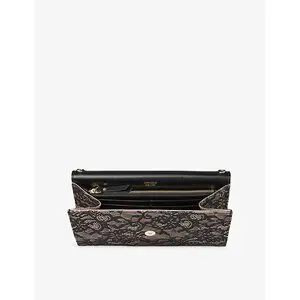 JIMMY CHOO Emmie Lace Clutch - Black/ballet Pink/li