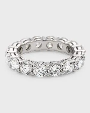 Neiman Marcus Platinum 5.28tcw Round Diamond Eternity Ring - Diamonds