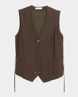 Tie Detailed Vests For Women