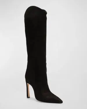 Schutz Maryana Knee Boots - Black