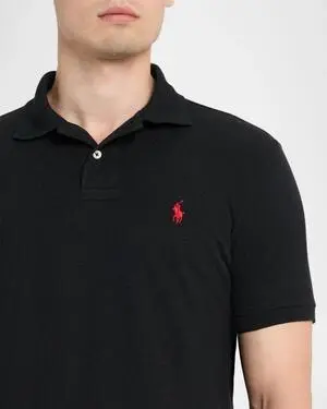 Polo Ralph Lauren Apos;s Custom Slim Fit Soft Cotton Polo Shirt - Black