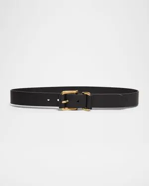 Saint Laurent Leather Belt - 6309 Brick