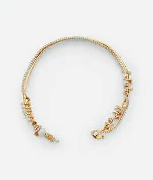Bottega Veneta Twist Necklace - Citrine/white