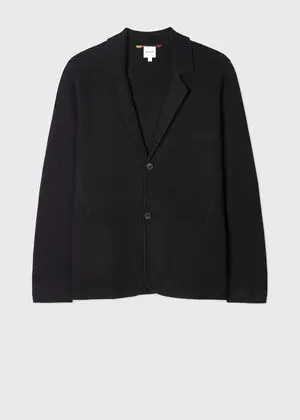 Paul Smith Merino Wool Knitted Cardigan Blazer