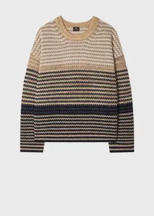 Paul Smith Striped Knitted Sweater - White
