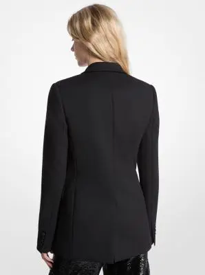 Michael Kors Twill Tuxedo Blazer