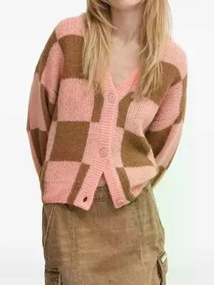 Stine Goya Checkered Long-sleeve Cardigan