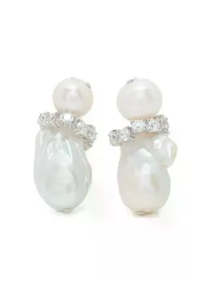 Completedworks Baroque Pearl Earrings - White