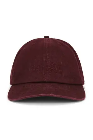MAISON MARGIELA Embroidered Cap - Burgundy