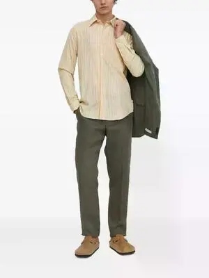 SAMSOE SAMSOE Striped-pattern Chest-pocket Shirt