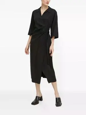 SAMSOE SAMSOE Wrap-around Midi Dress