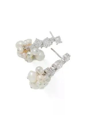 Completedworks Zirconia And Pearl Earrings