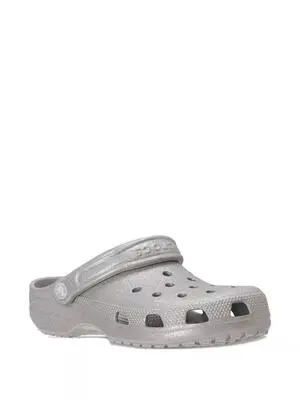 CROCS Classic Glitter Clogs - Silver