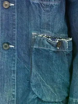 MAISON MARGIELA Multi-pocket Frayed Denim Jacket