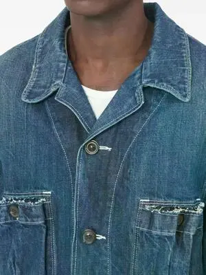 MAISON MARGIELA Multi-pocket Frayed Denim Jacket