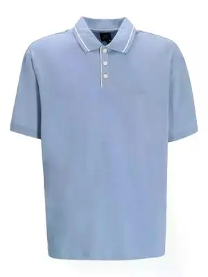 Armani Exchange Contrasting Piping Polo Shirt - Blue